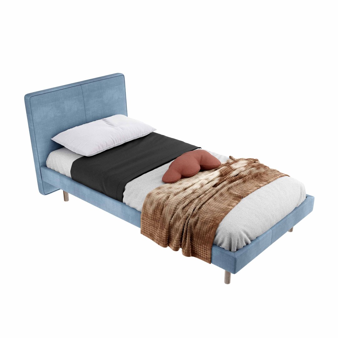 3D-single-bed-model-blend 3D Model 3D - TurboSquid 2460006