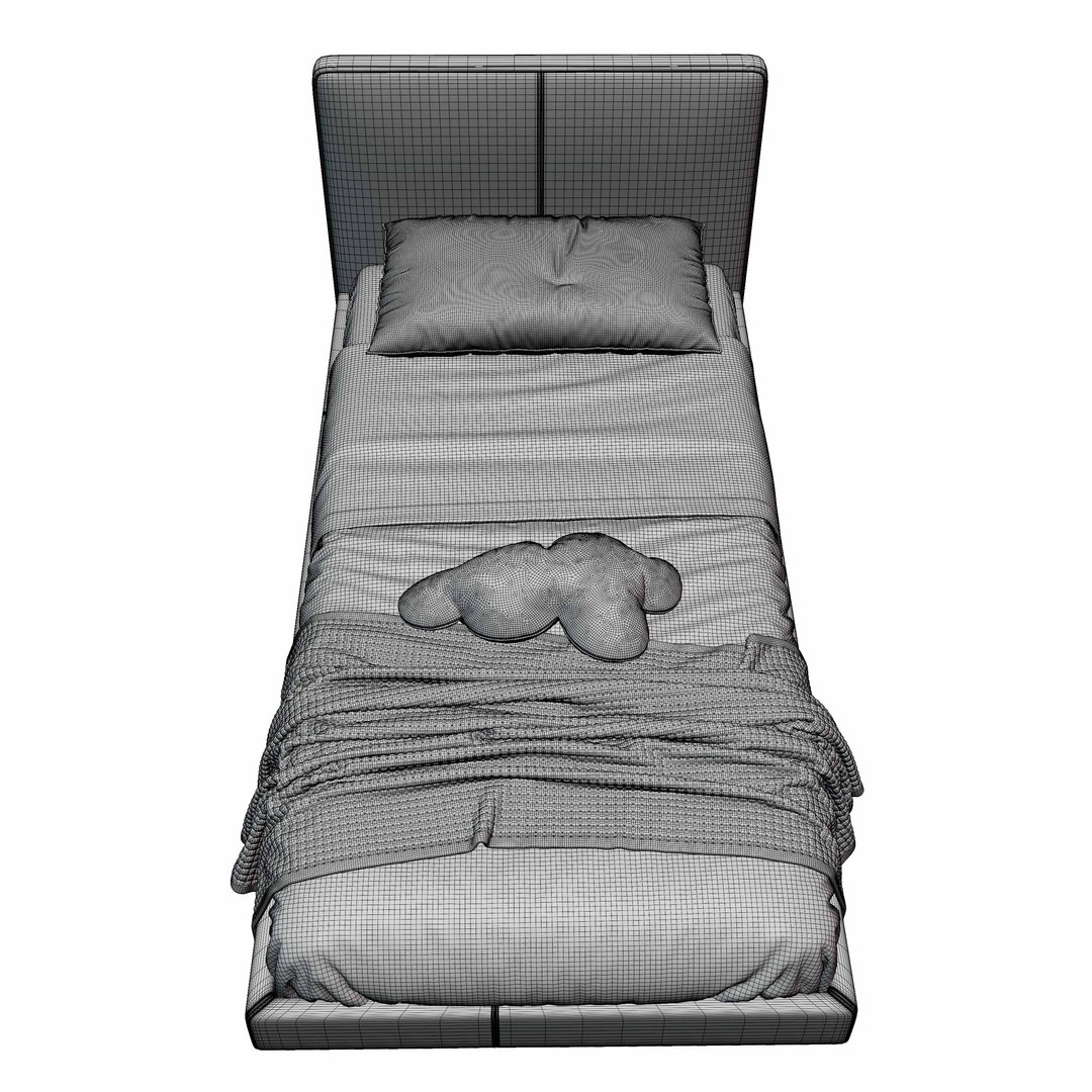 3D-single-bed-model-blend 3D Model 3D - TurboSquid 2460006