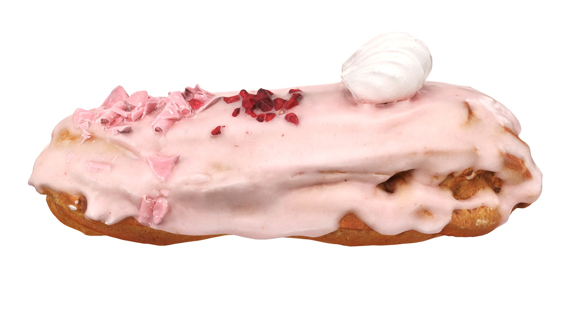 3D Strawberry Eclair Model - TurboSquid 2380607