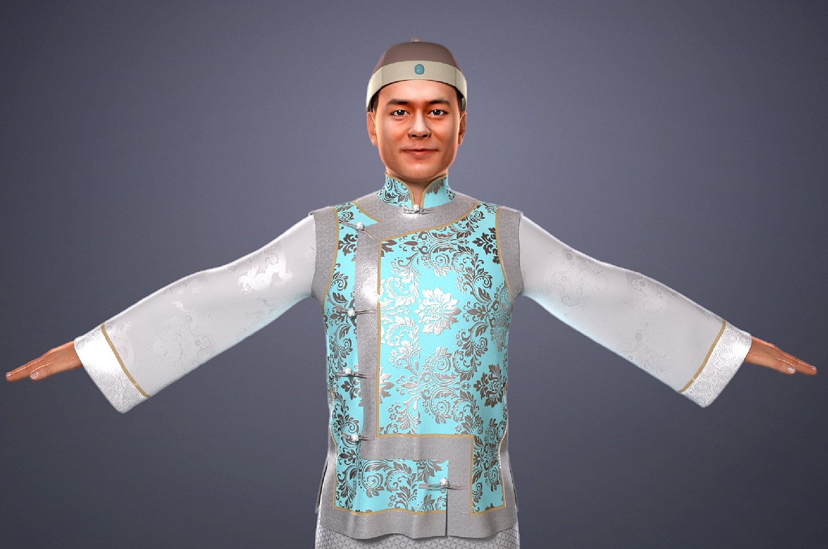 Ancient Chinese Qing Dynasty Gu Tianle Model - TurboSquid 2203095