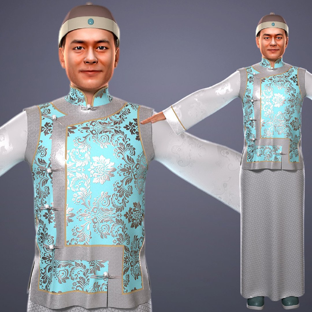 Ancient Chinese Qing Dynasty Gu Tianle Model - TurboSquid 2203095