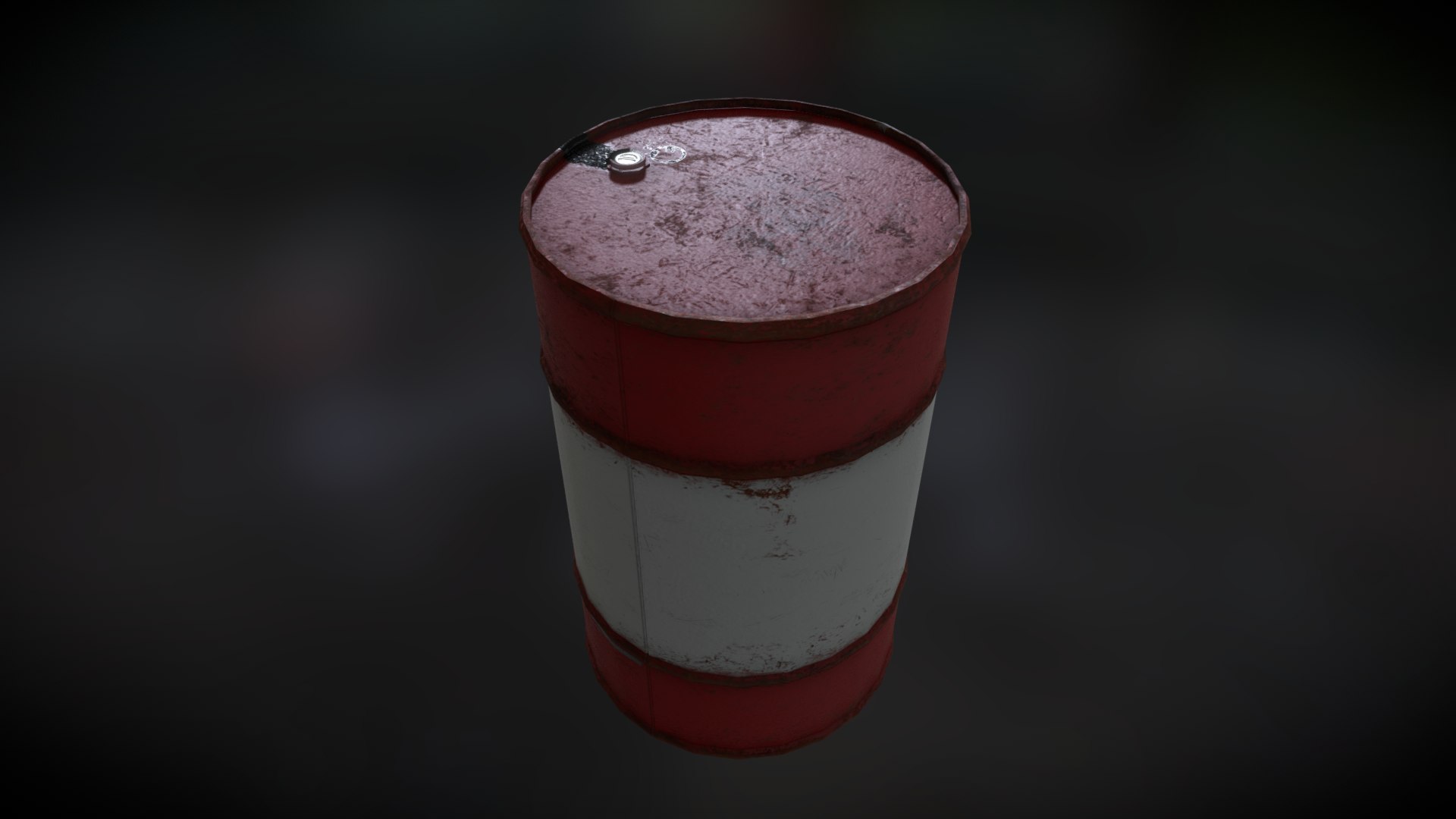 Explosive Red Oil Barrel - 4K PBR 3D model - TurboSquid 1738634