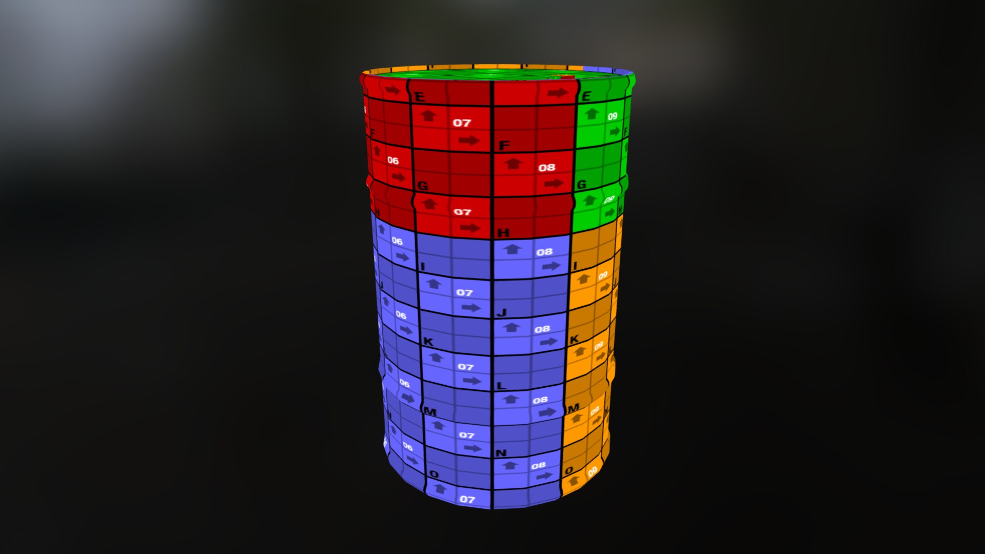 Explosive Red Oil Barrel - 4K PBR 3D model - TurboSquid 1738634