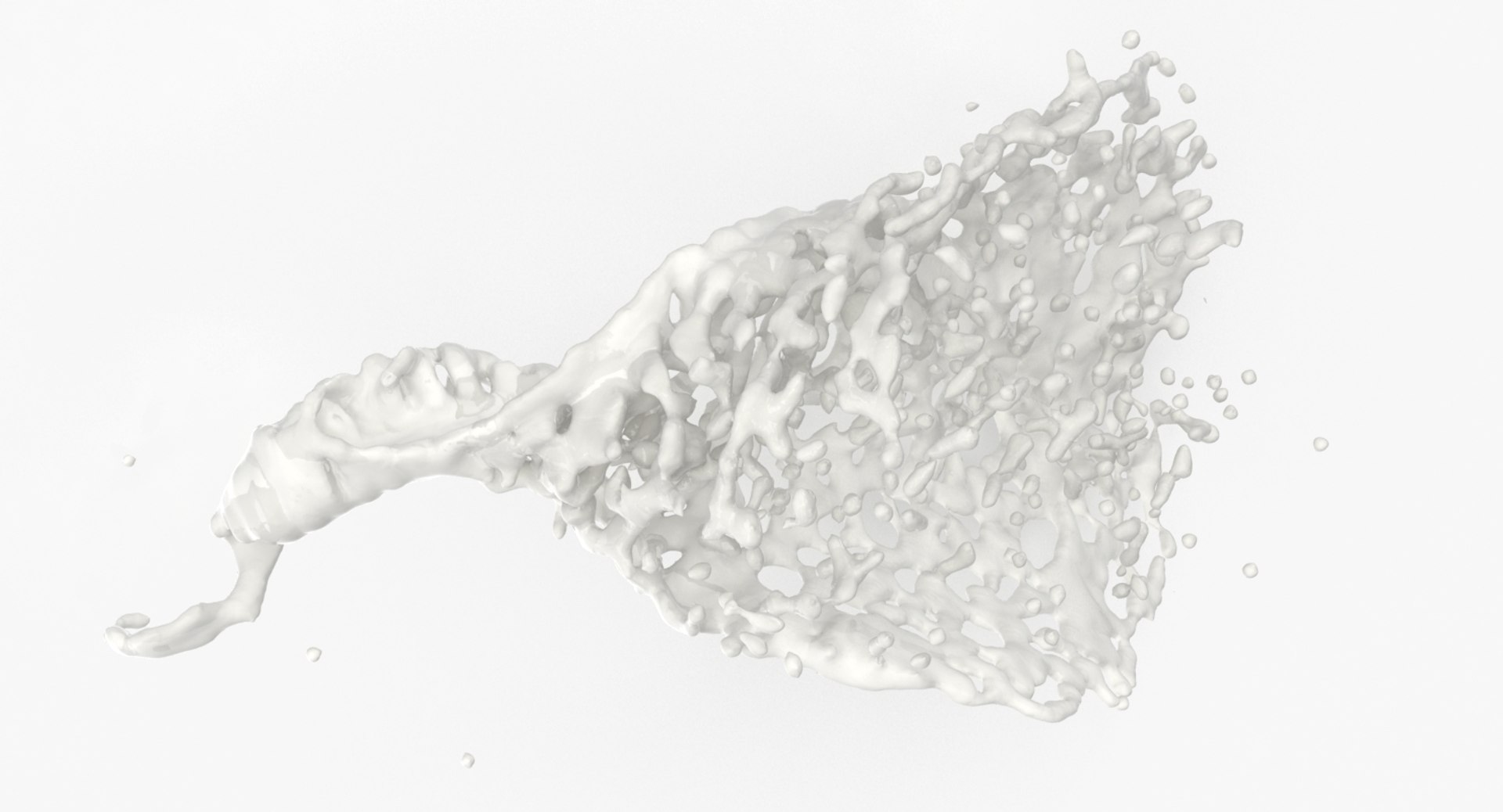 3D Milk Splash Model - TurboSquid 1286213