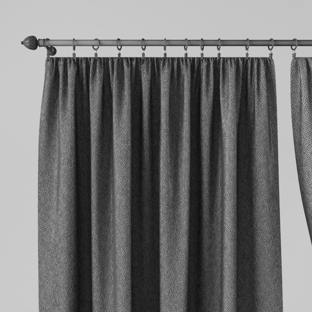 3D Model Curtain Drape - TurboSquid 1239002