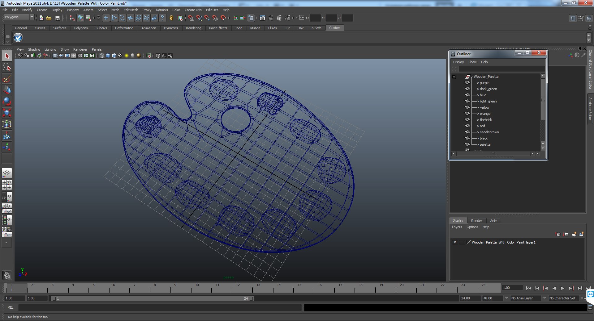 Wooden Palette Color Paint 3D Model - TurboSquid 1224205