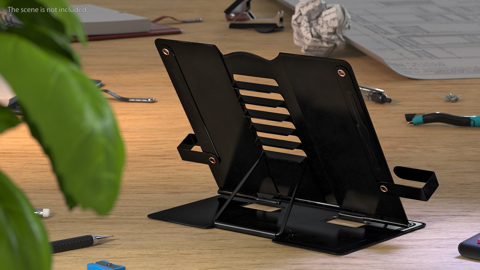 Adjustable Metal Book Stand Black Model - TurboSquid 1835900