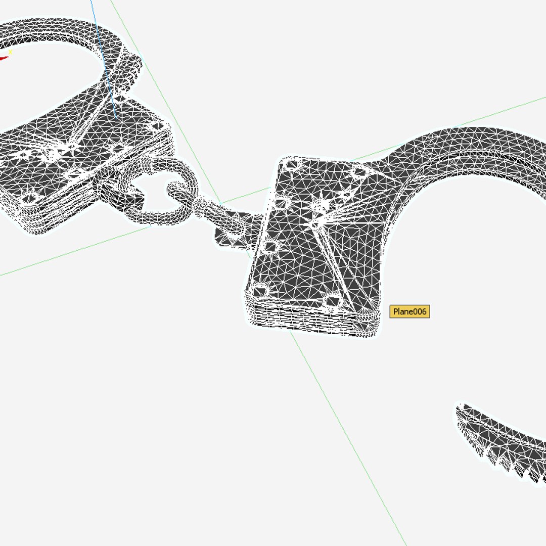 3d Model Handcuff Cuff