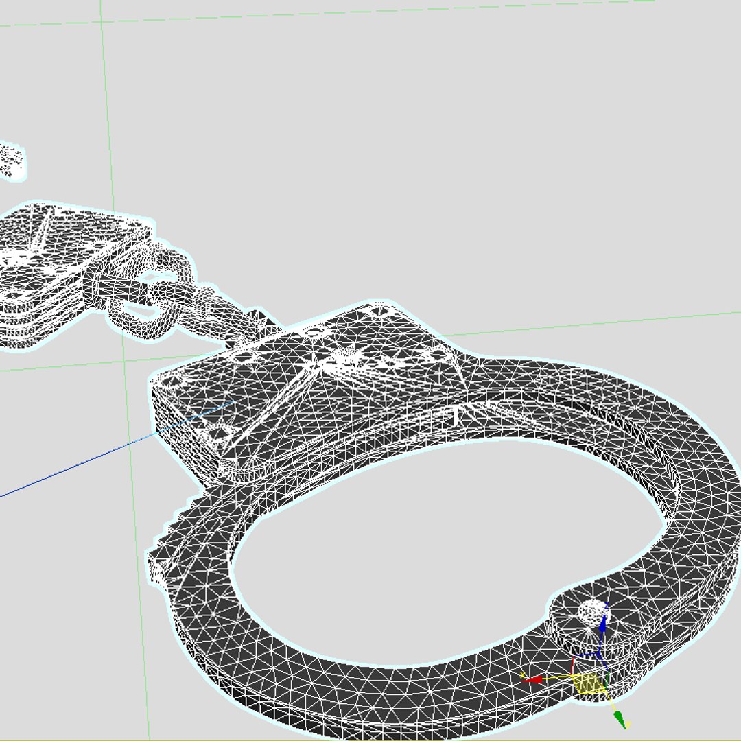 3d Model Handcuff Cuff