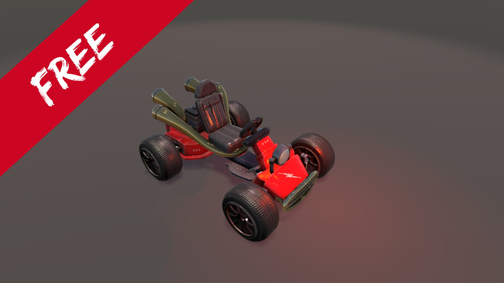 Free Free Race Kart 3D Model - TurboSquid 2206827