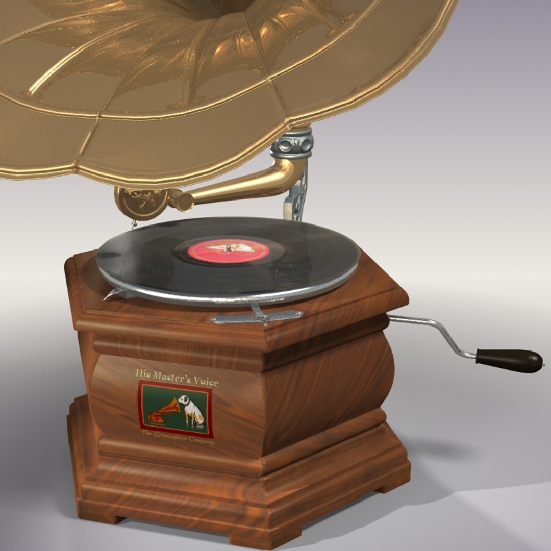 Gramophone 3d Model