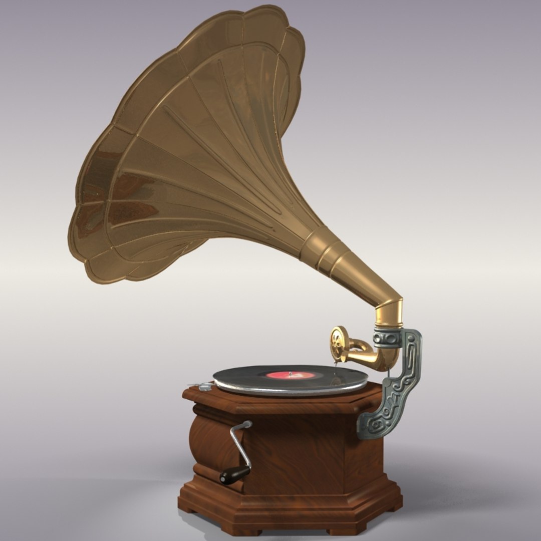 Gramophone 3d Model