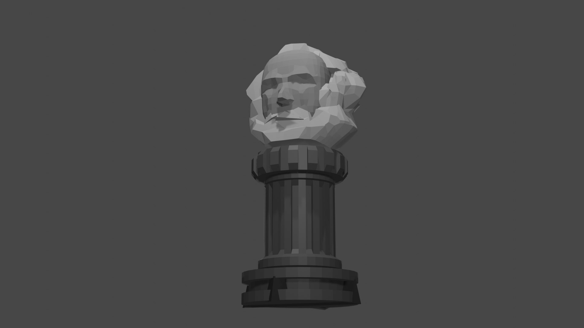 Free 3D Low-poly Karl Marx Sculpture - TurboSquid 2087906