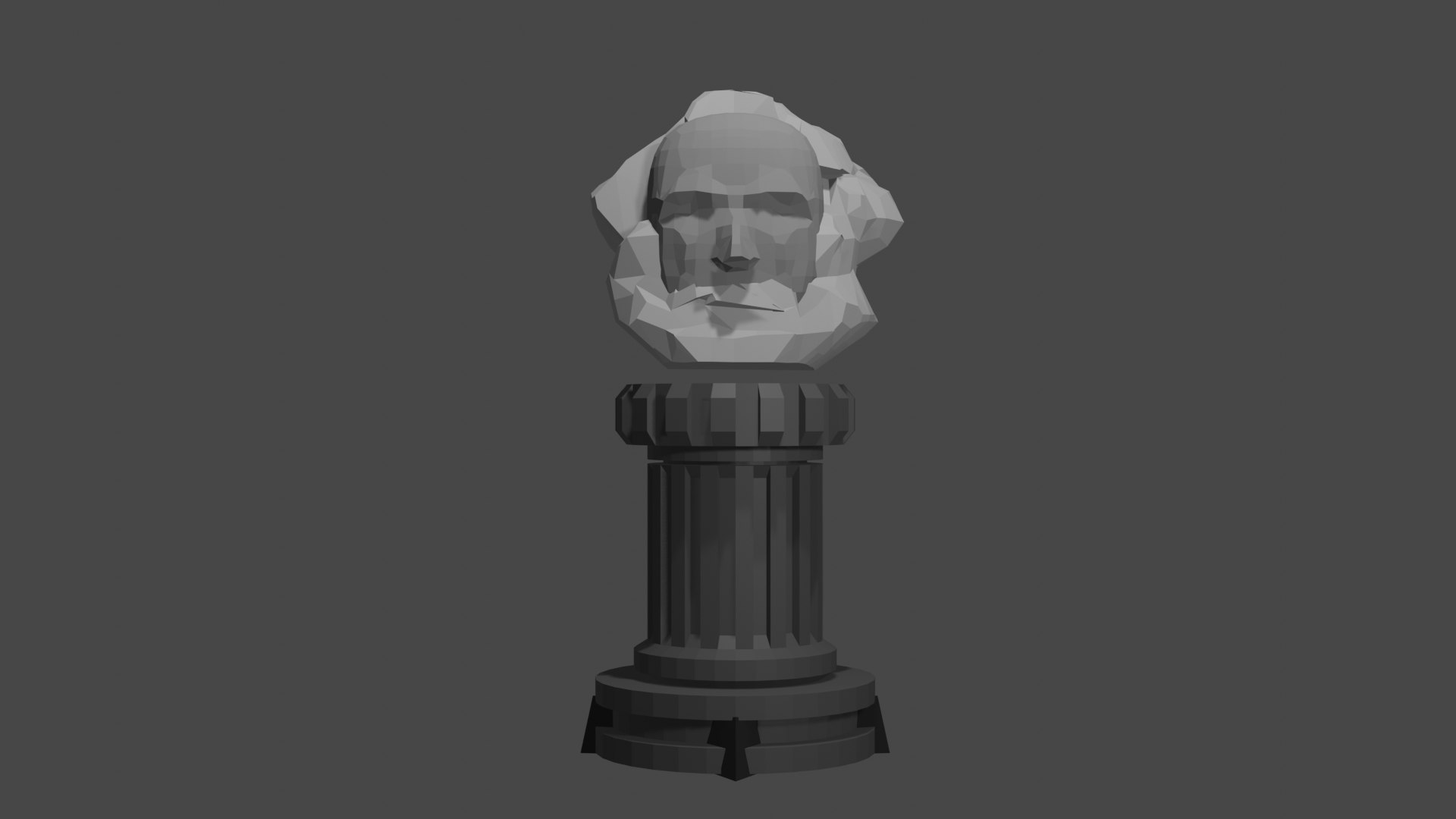 Free 3D Low-poly Karl Marx Sculpture - TurboSquid 2087906