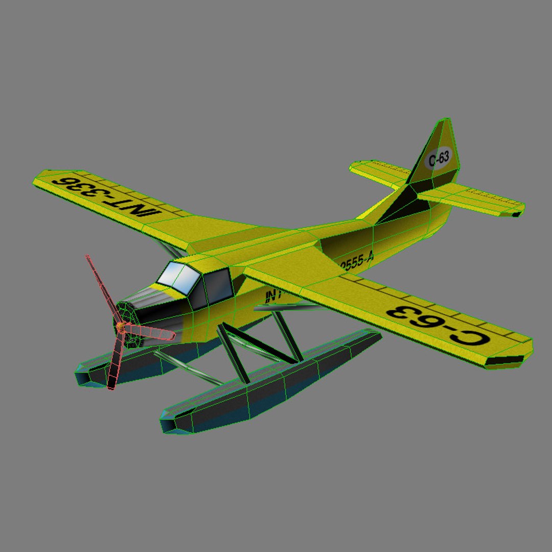 Plane Water Waterplane 3d Model