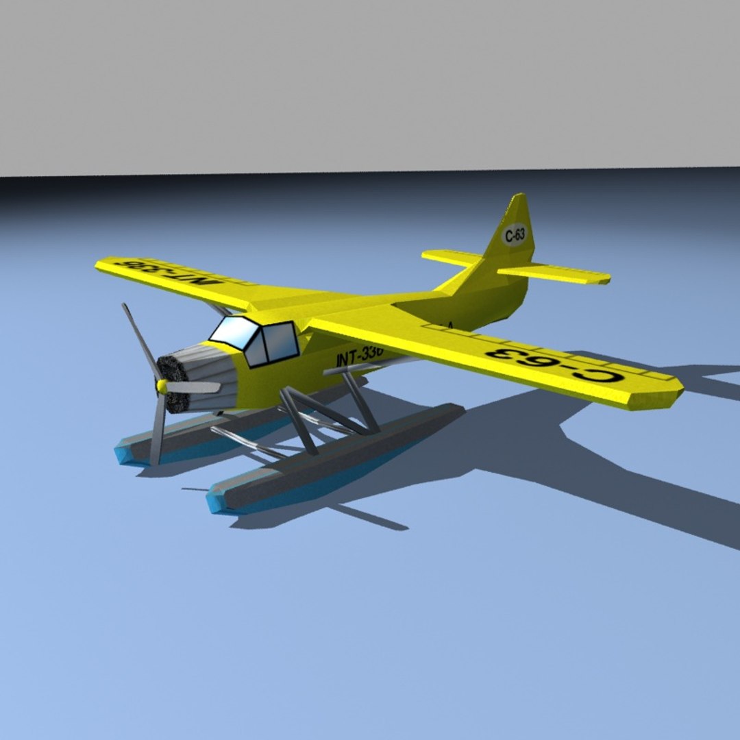 Plane Water Waterplane 3d Model