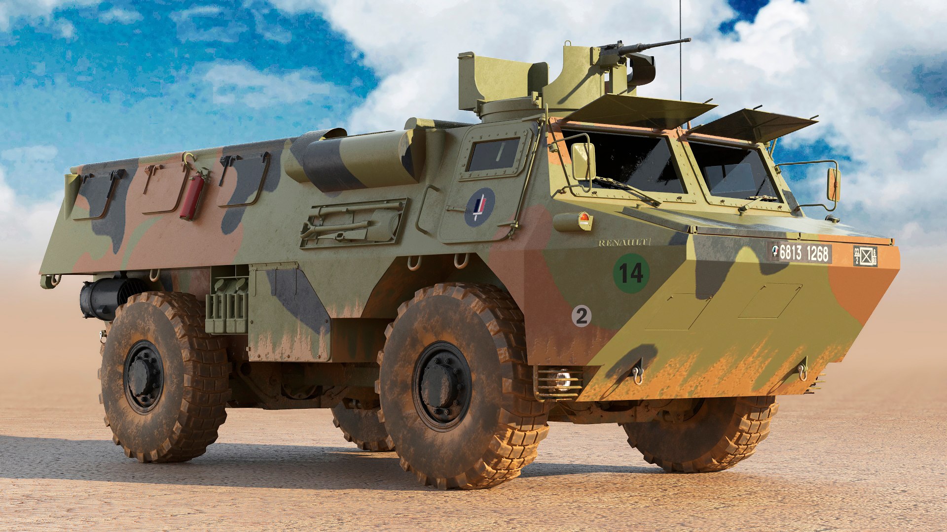 modelo 3d Francés VAB 4x4 APC - TurboSquid 1726579