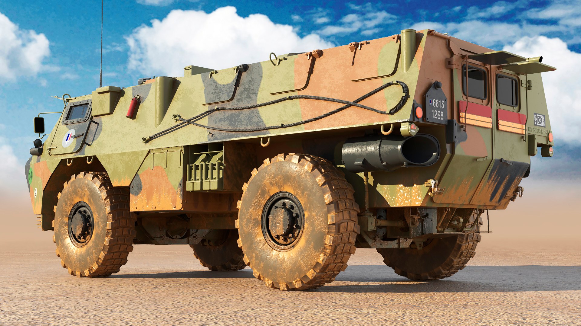 French VAB 4x4 APC Model - TurboSquid 1726579