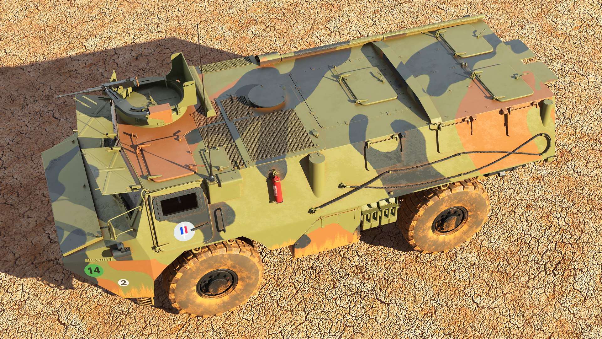 French VAB 4x4 APC Model - TurboSquid 1726579