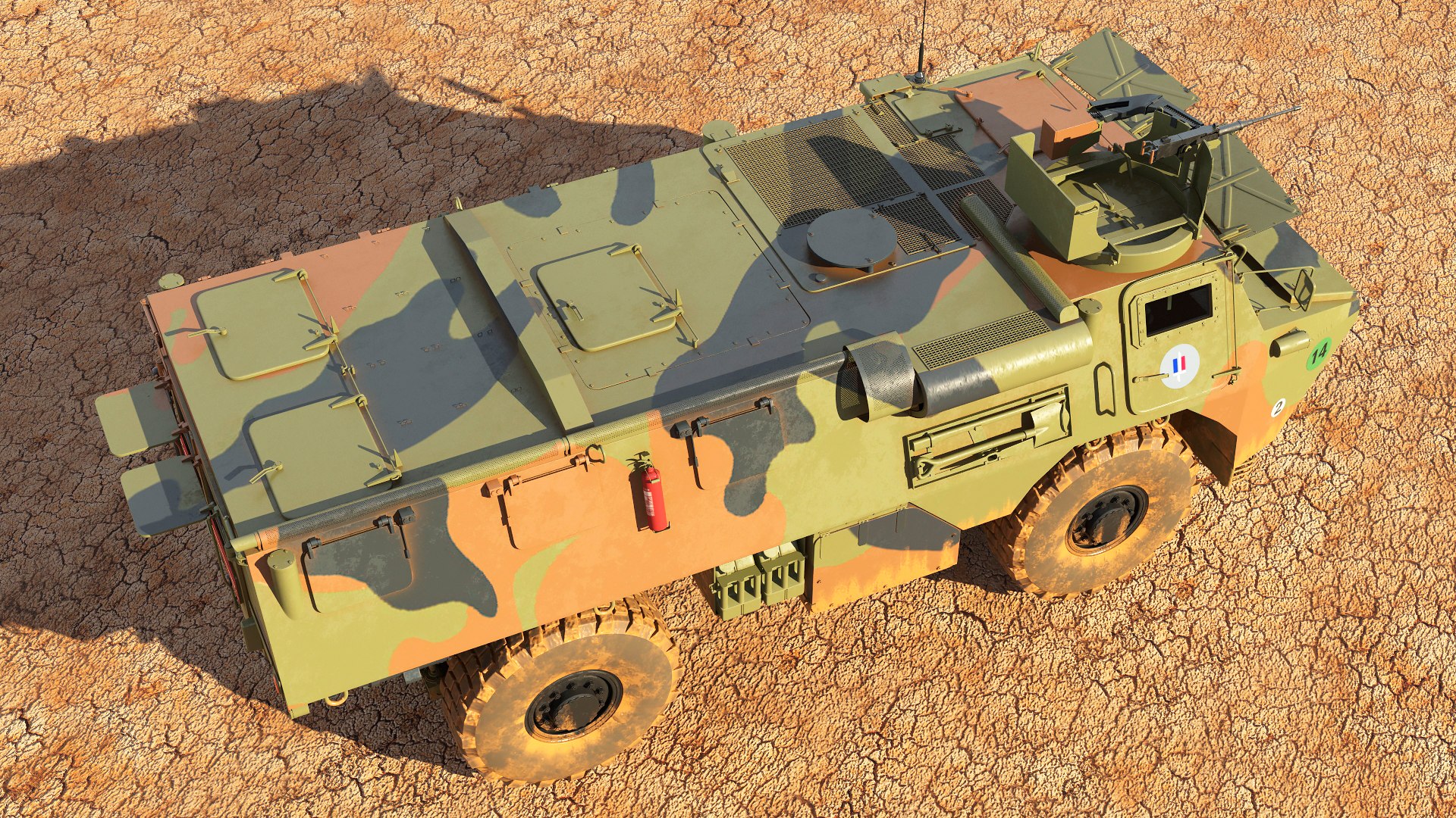 French VAB 4x4 APC Model - TurboSquid 1726579