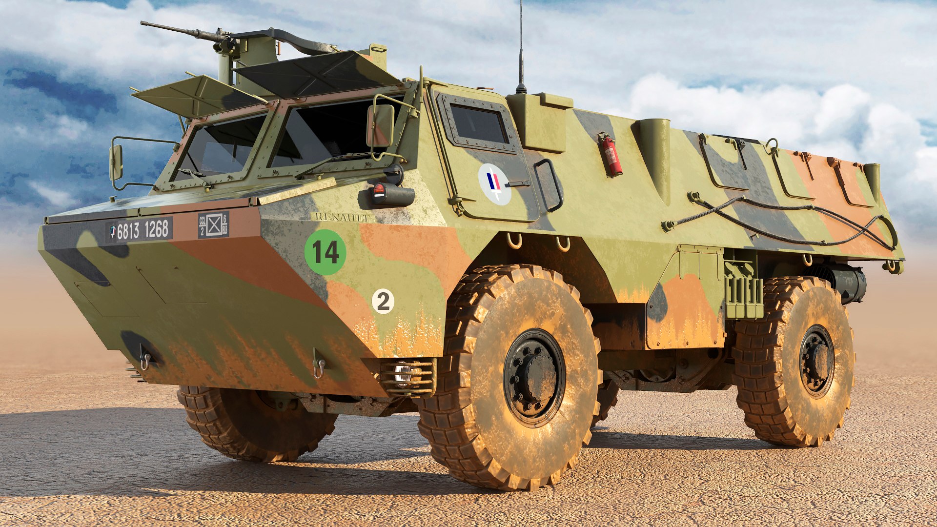 French VAB 4x4 APC Model - TurboSquid 1726579