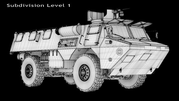 French VAB 4x4 APC model - TurboSquid 1726579