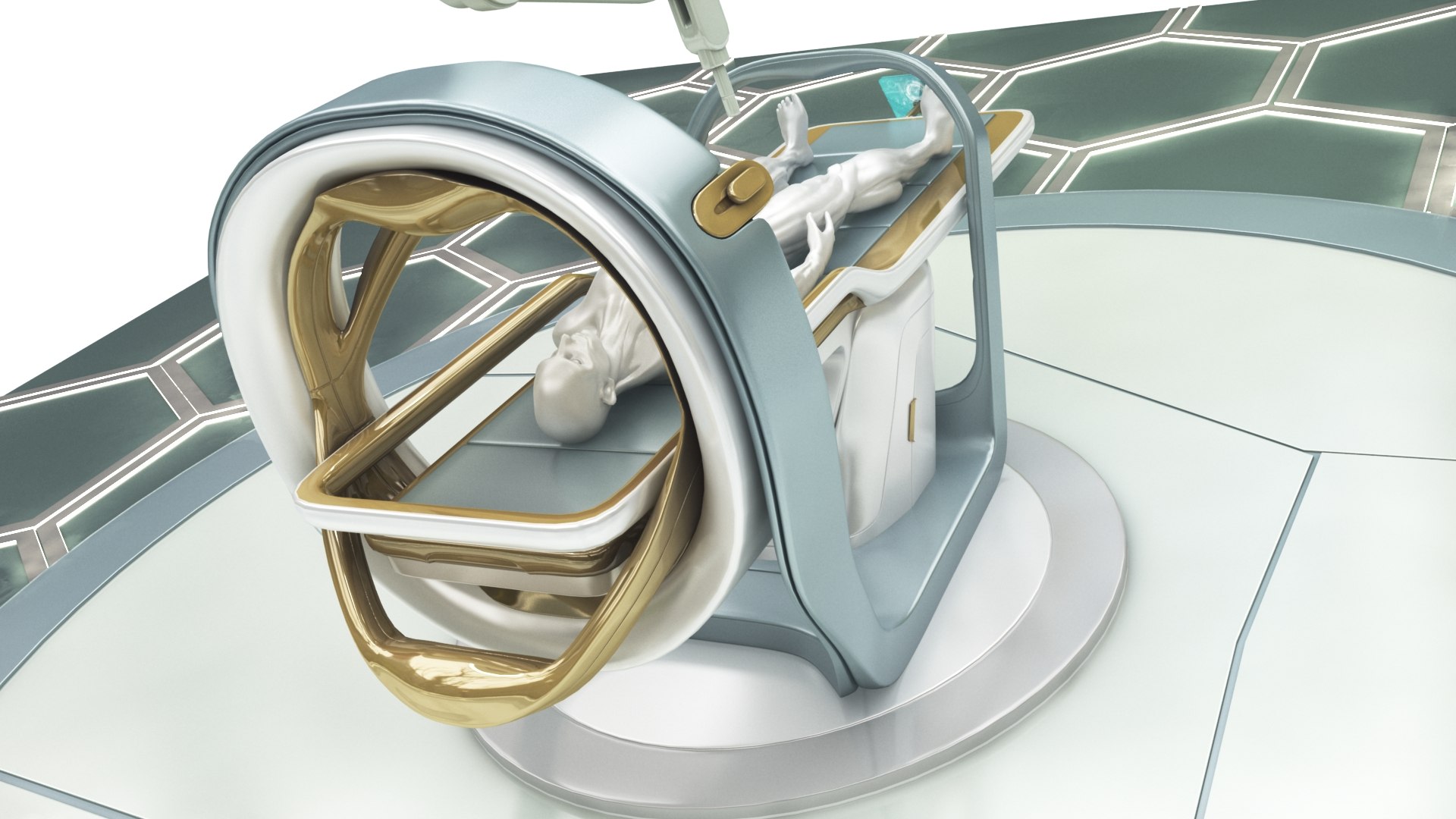 3D Model Sci-fi Lab Bed Robot Arm - TurboSquid 1622352