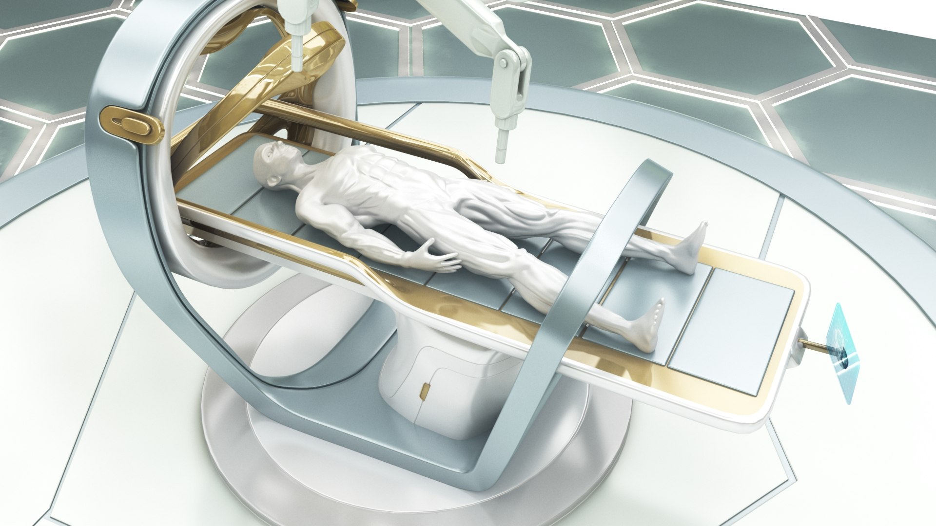 3D Model Sci-fi Lab Bed Robot Arm - TurboSquid 1622352