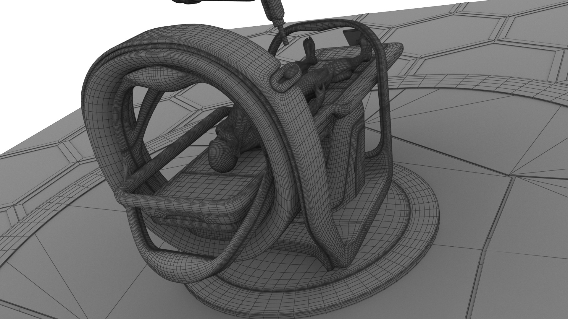 3D Model Sci-fi Lab Bed Robot Arm - TurboSquid 1622352