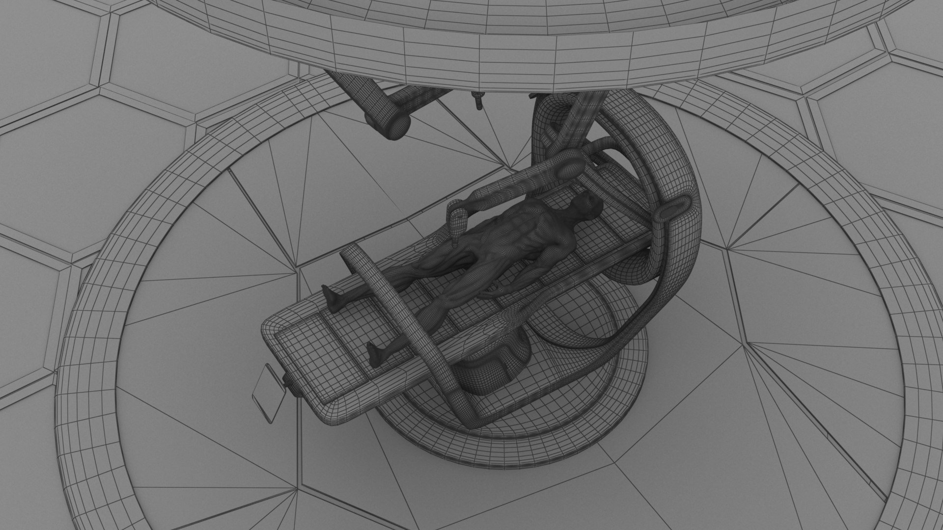 3D Model Sci-fi Lab Bed Robot Arm - TurboSquid 1622352