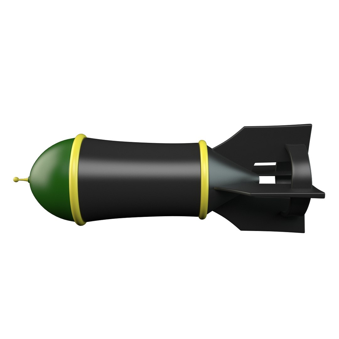 3d Cartoon Aerial Bomb