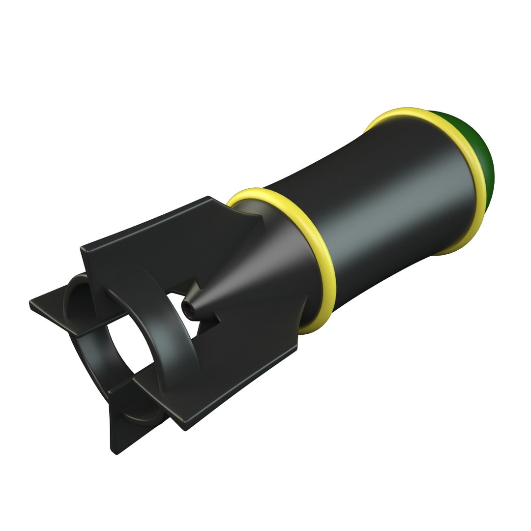 3d Cartoon Aerial Bomb