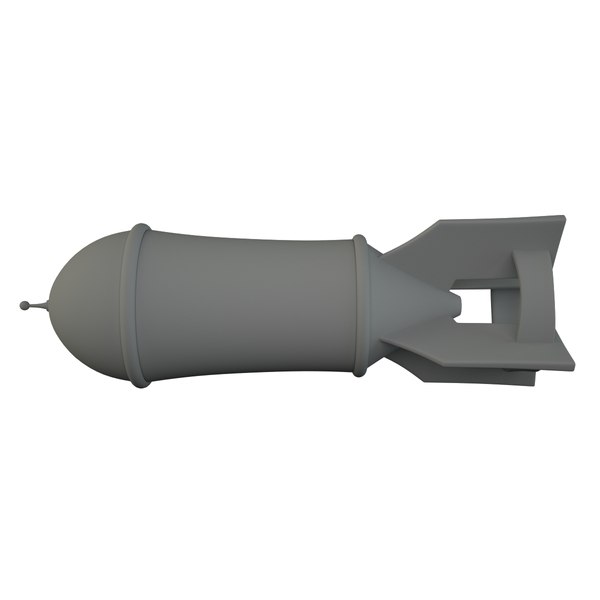 3d cartoon aerial bomb