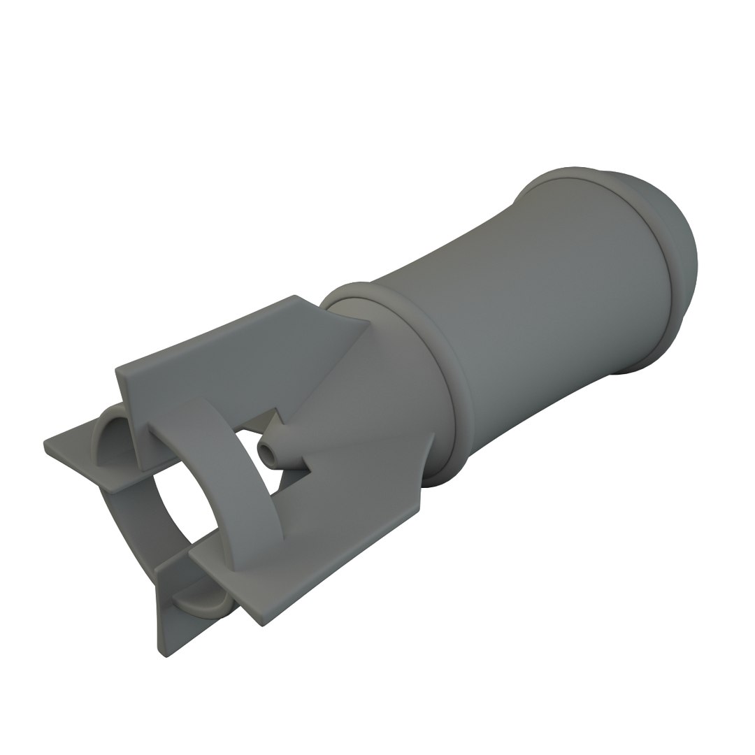 3d Cartoon Aerial Bomb