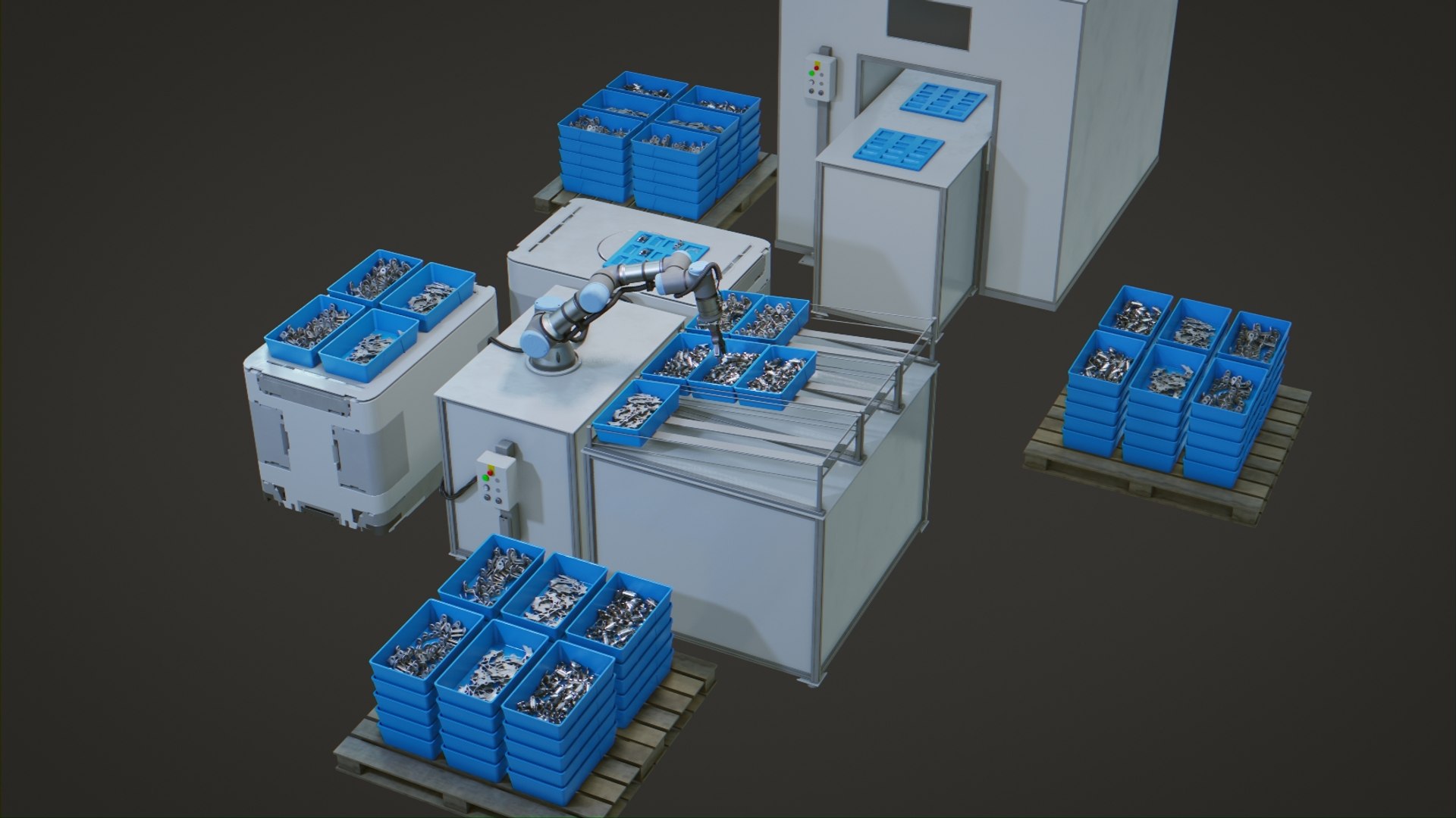 Industrial Packing Machines Pack model - TurboSquid 2092452
