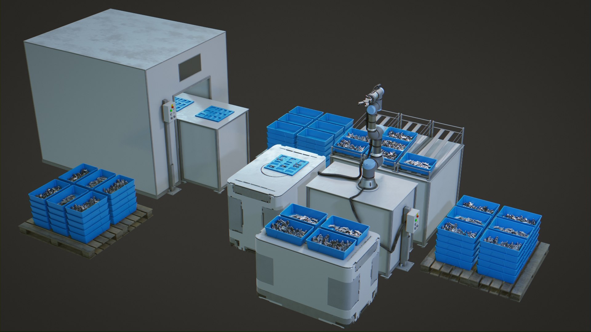 Industrial Packing Machines Pack model - TurboSquid 2092452