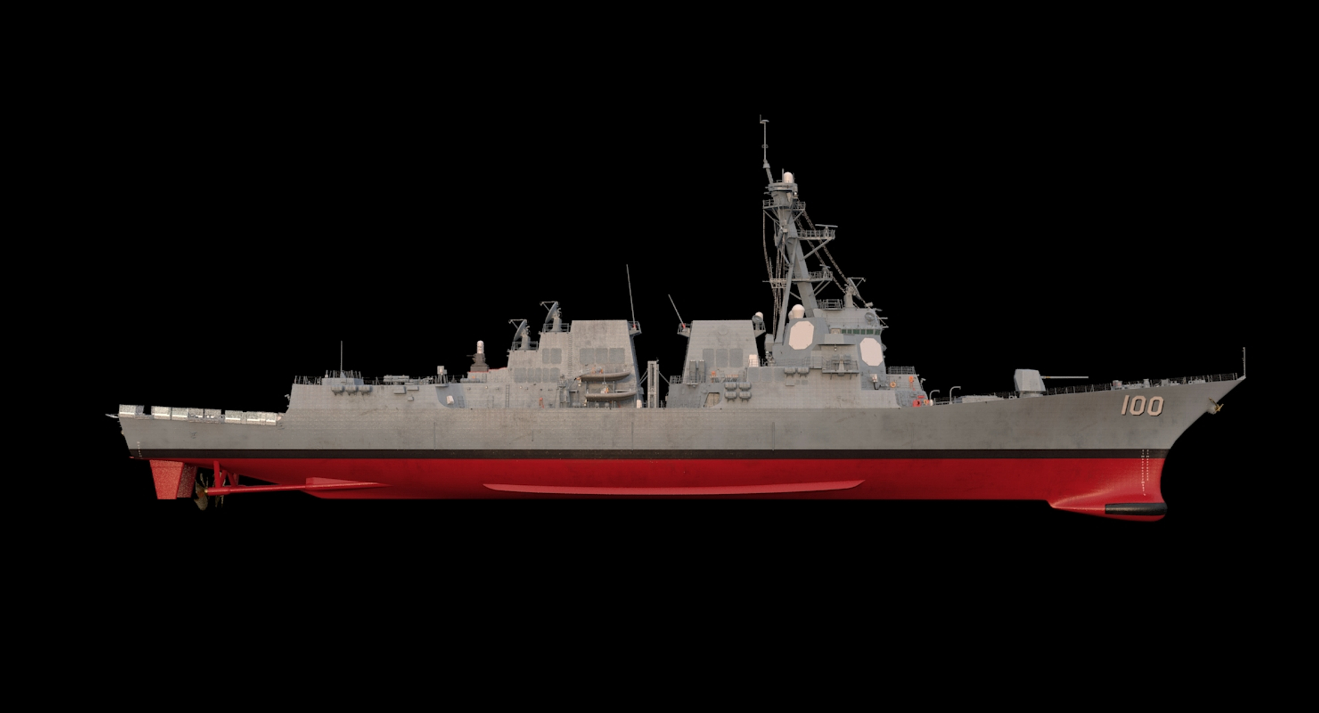 Uss Kidd 3d Model