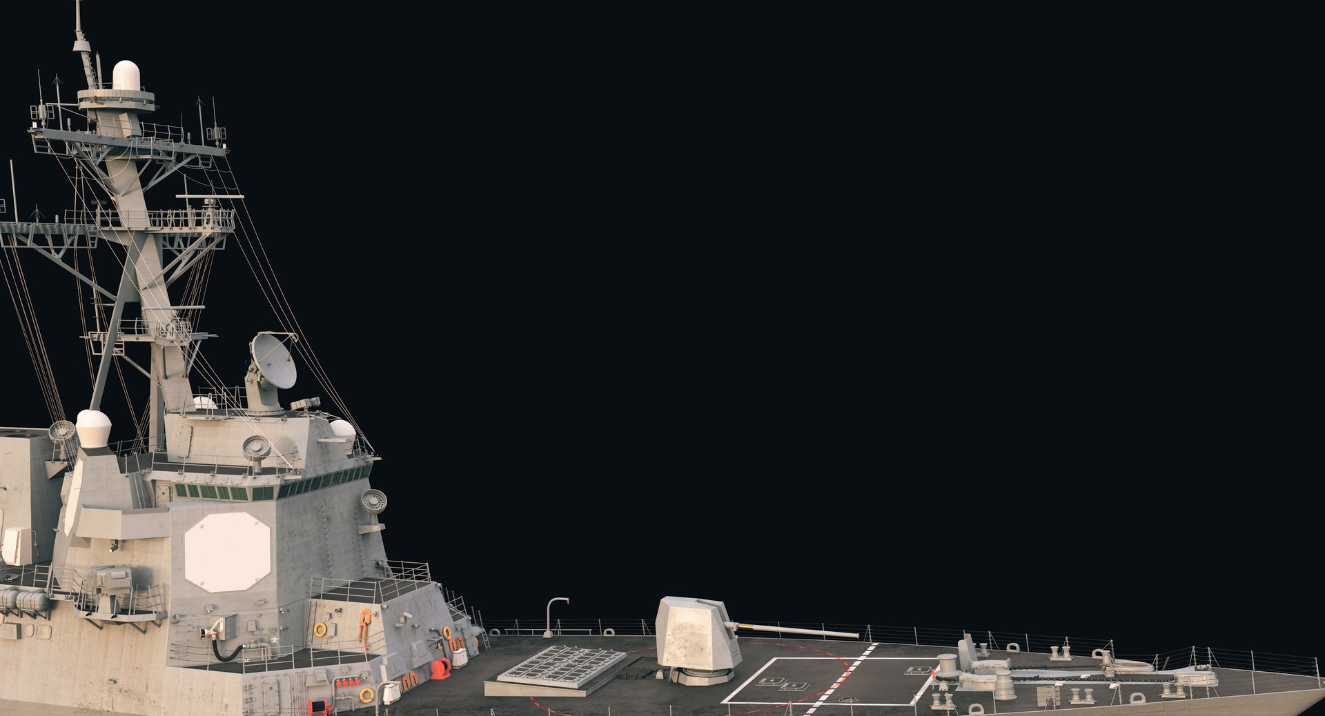 uss kidd 3d model