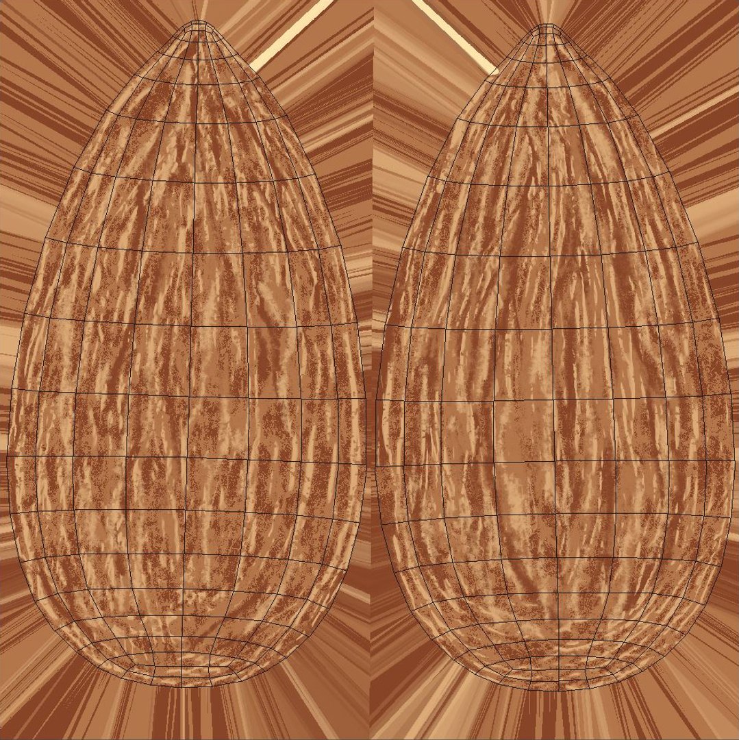 Bunch Almonds 3D Model - TurboSquid 1343850