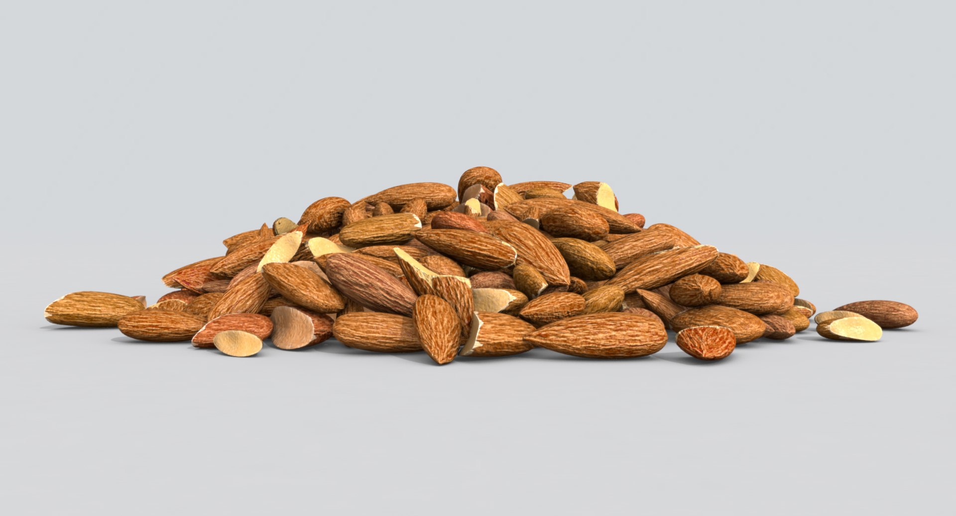 Bunch Almonds 3D Model - TurboSquid 1343850