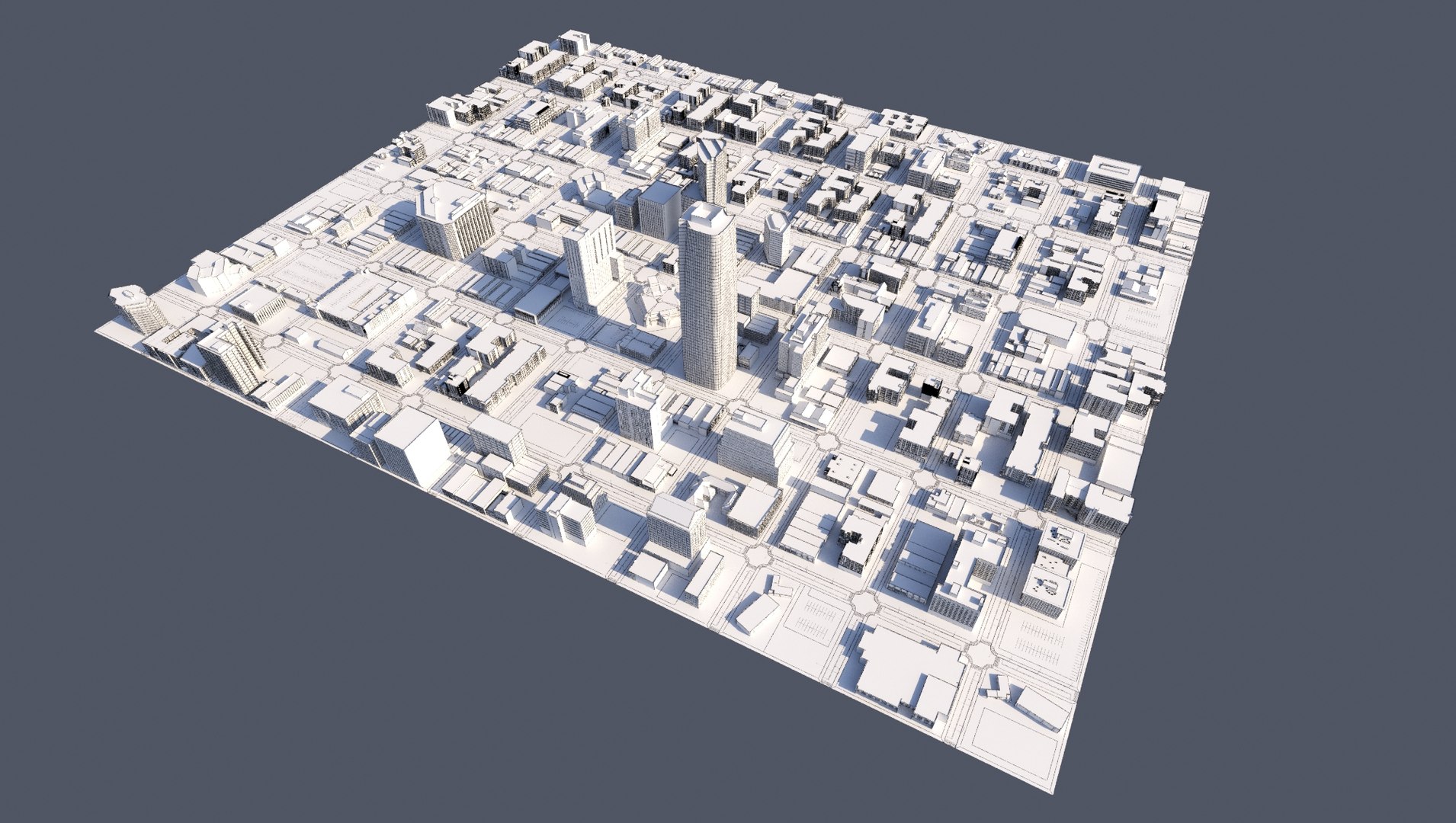 3D Model City Block - TurboSquid 2027409
