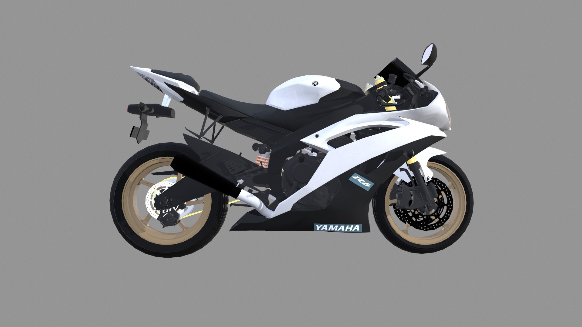 3D Model Yamaha R6 Bike - TurboSquid 2343799