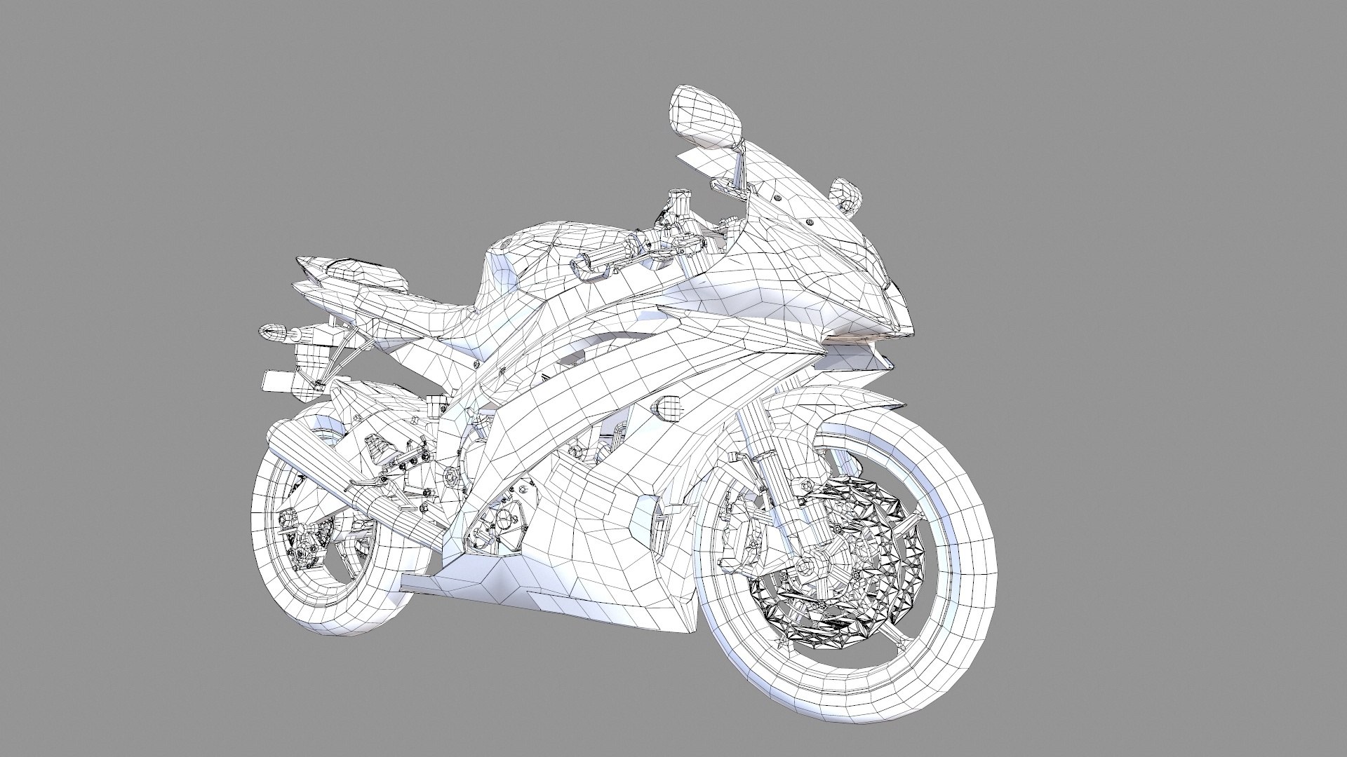 3D Model Yamaha R6 Bike - TurboSquid 2343799