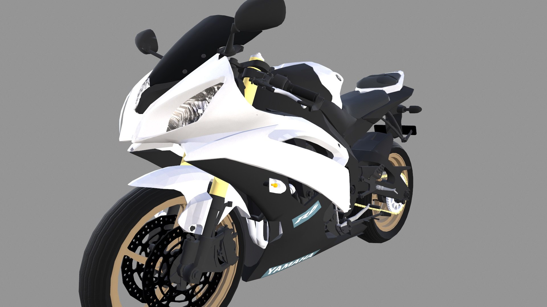 3D Model Yamaha R6 Bike - TurboSquid 2343799