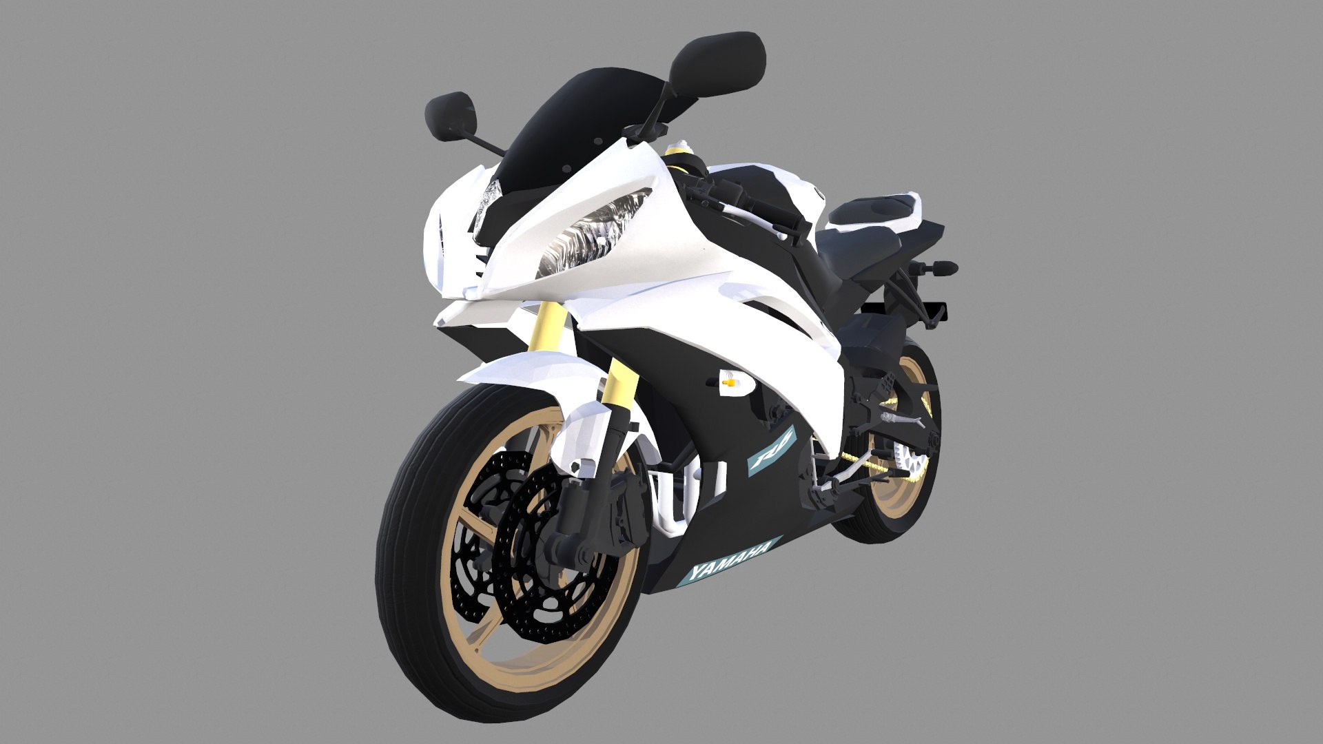 3D Model Yamaha R6 Bike - TurboSquid 2343799