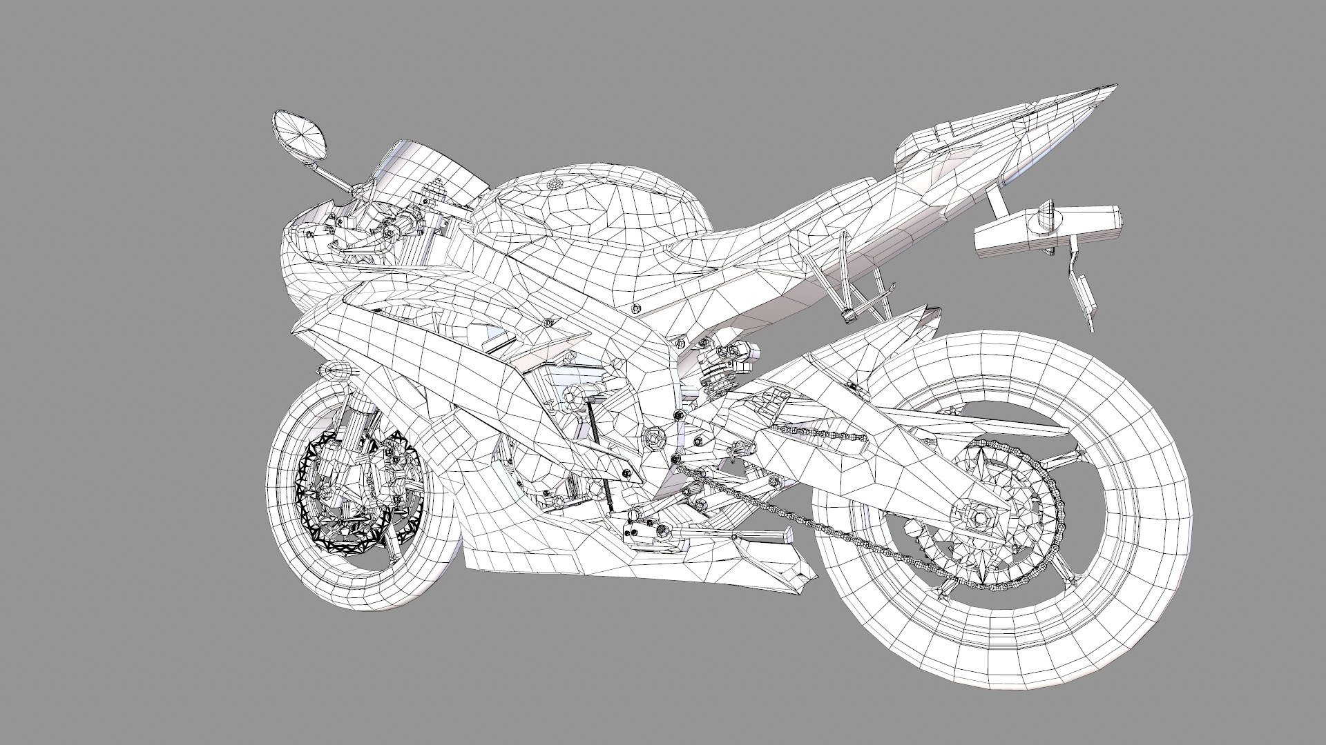 3D Model Yamaha R6 Bike - TurboSquid 2343799