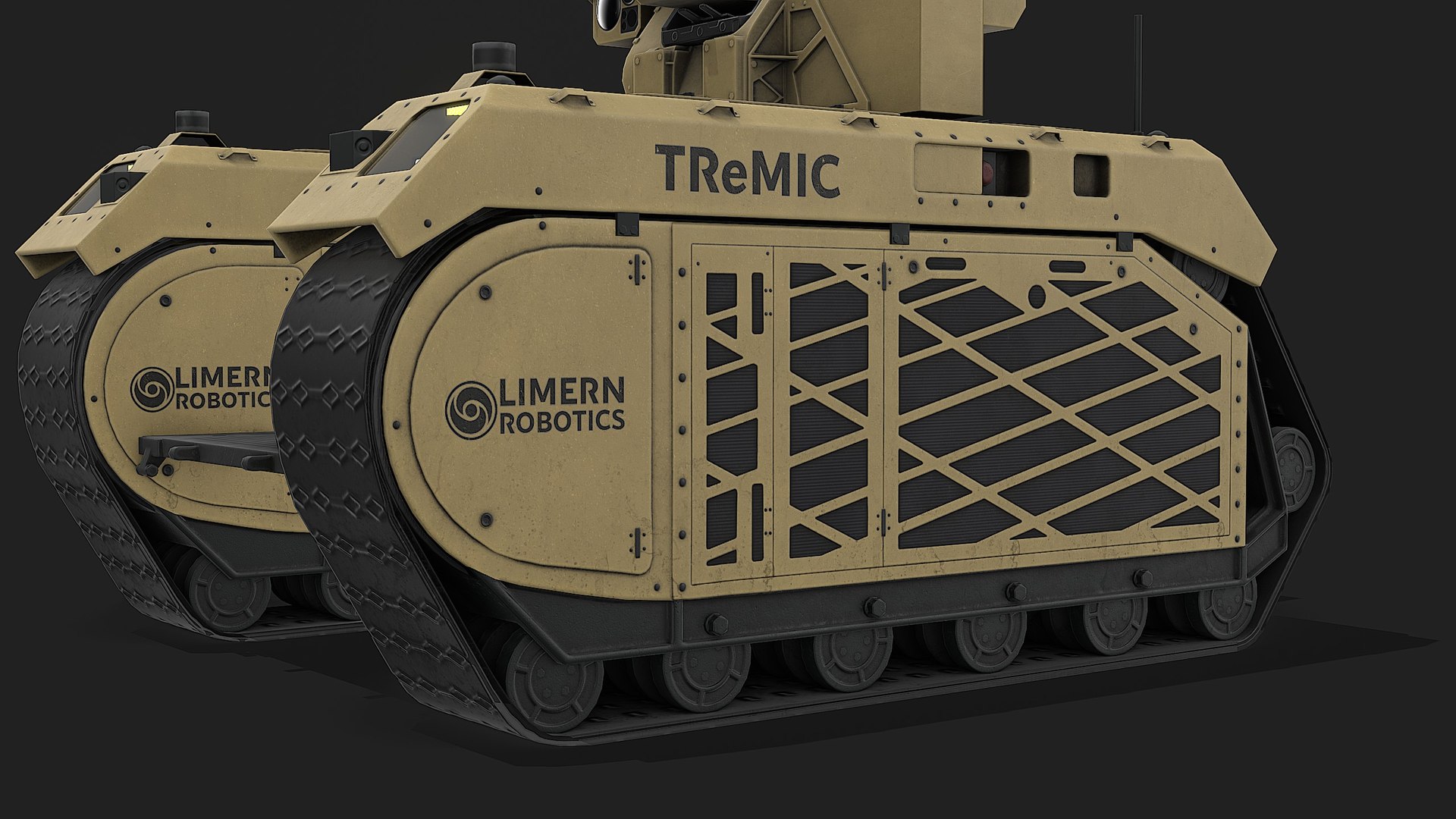 Smart Military Robot With Remote Machine Gun - Yellow 3D - TurboSquid ...