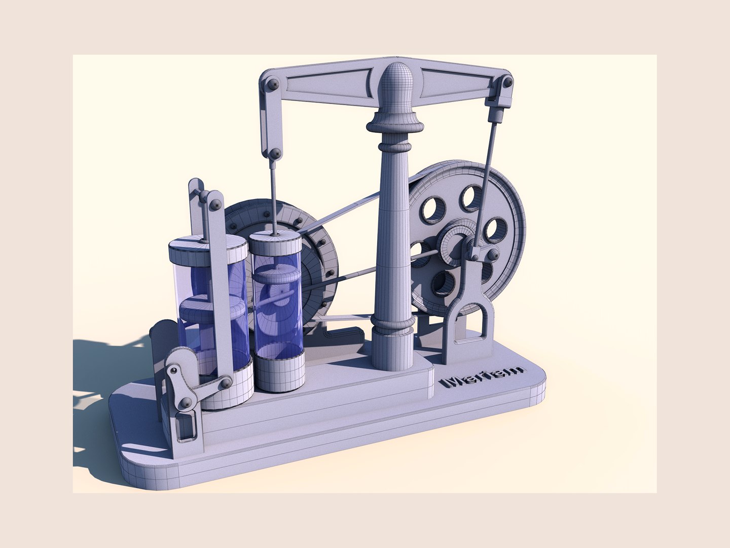 Steam engine 3D model - TurboSquid 1948444