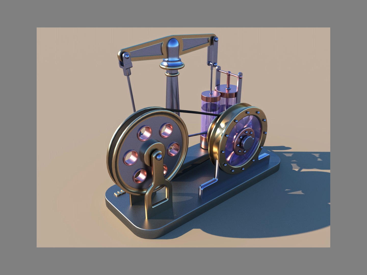 Steam engine 3D model - TurboSquid 1948444