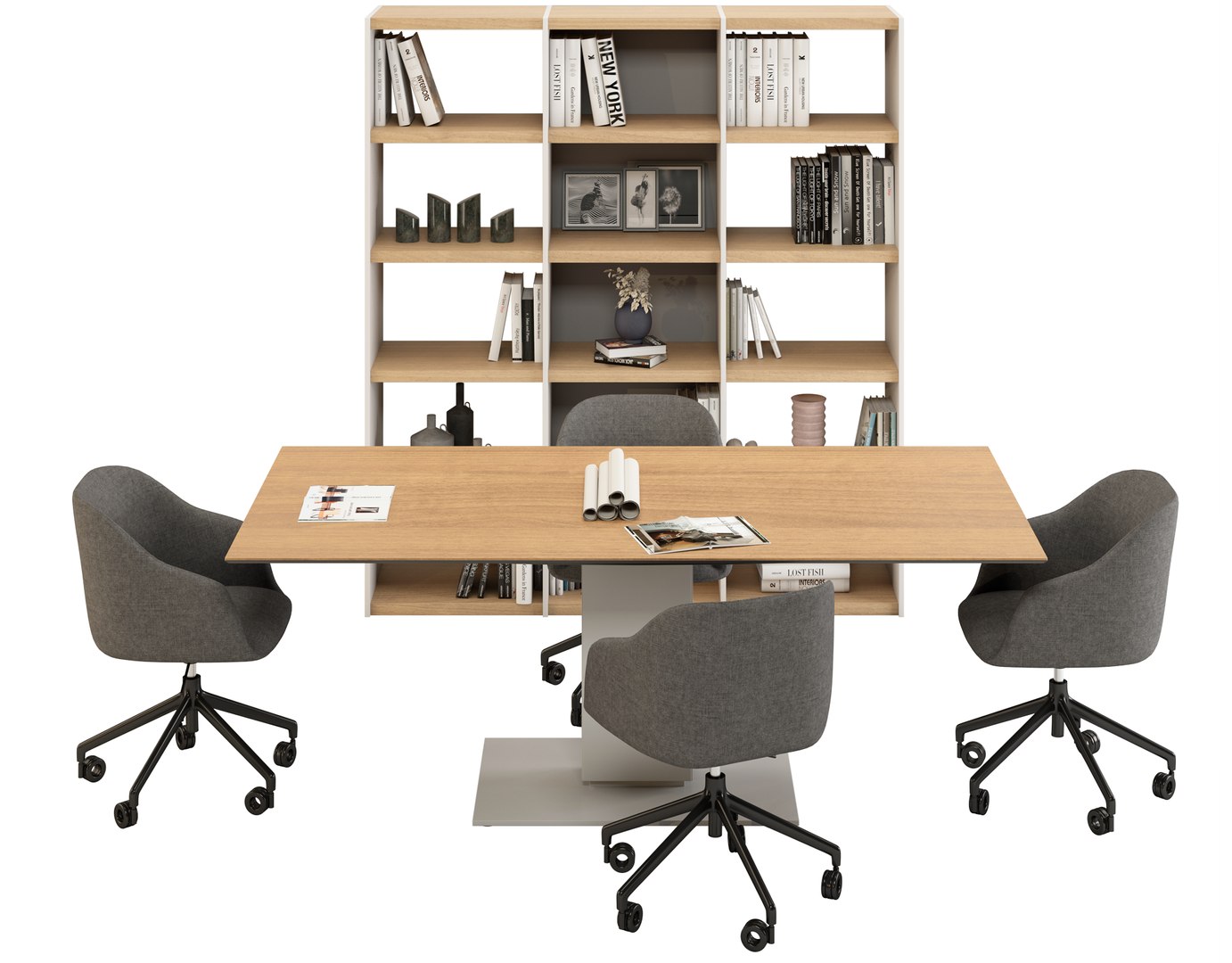 Office Furniture Set 1 3D Model - TurboSquid 2079449